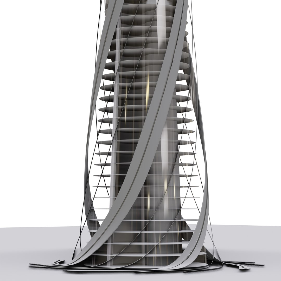 3D Model Future Building Tower City - TurboSquid 2335609