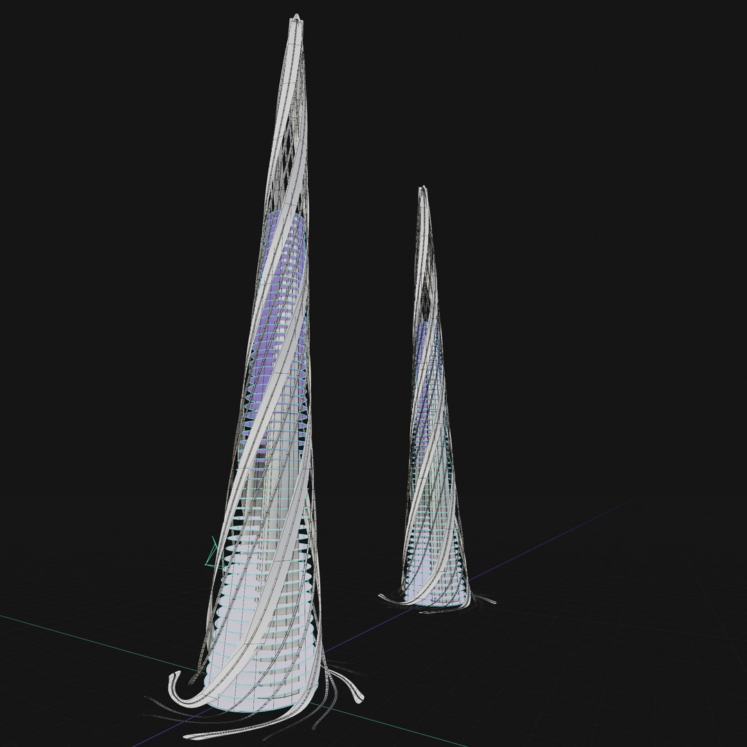 3D Model Future Building Tower City - TurboSquid 2335609