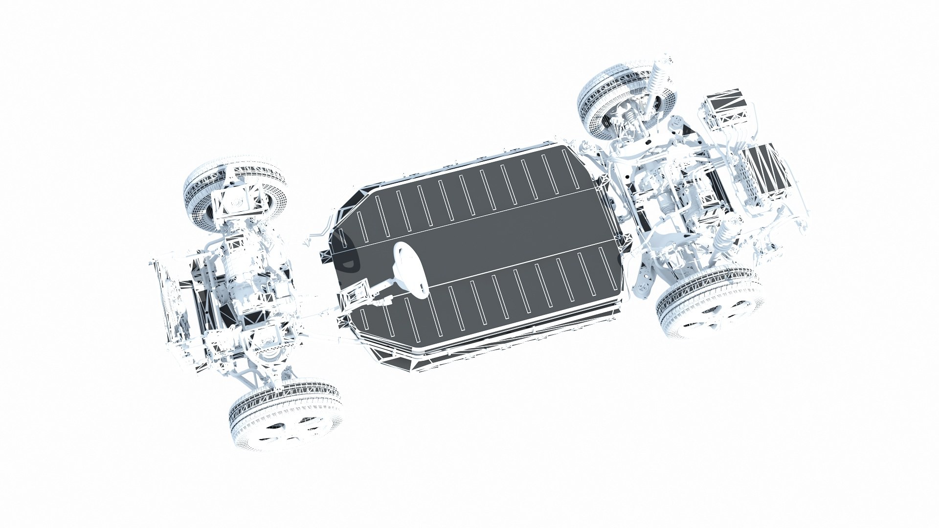 3D Electric SUV Chassis X-Ray Model - TurboSquid 1990754