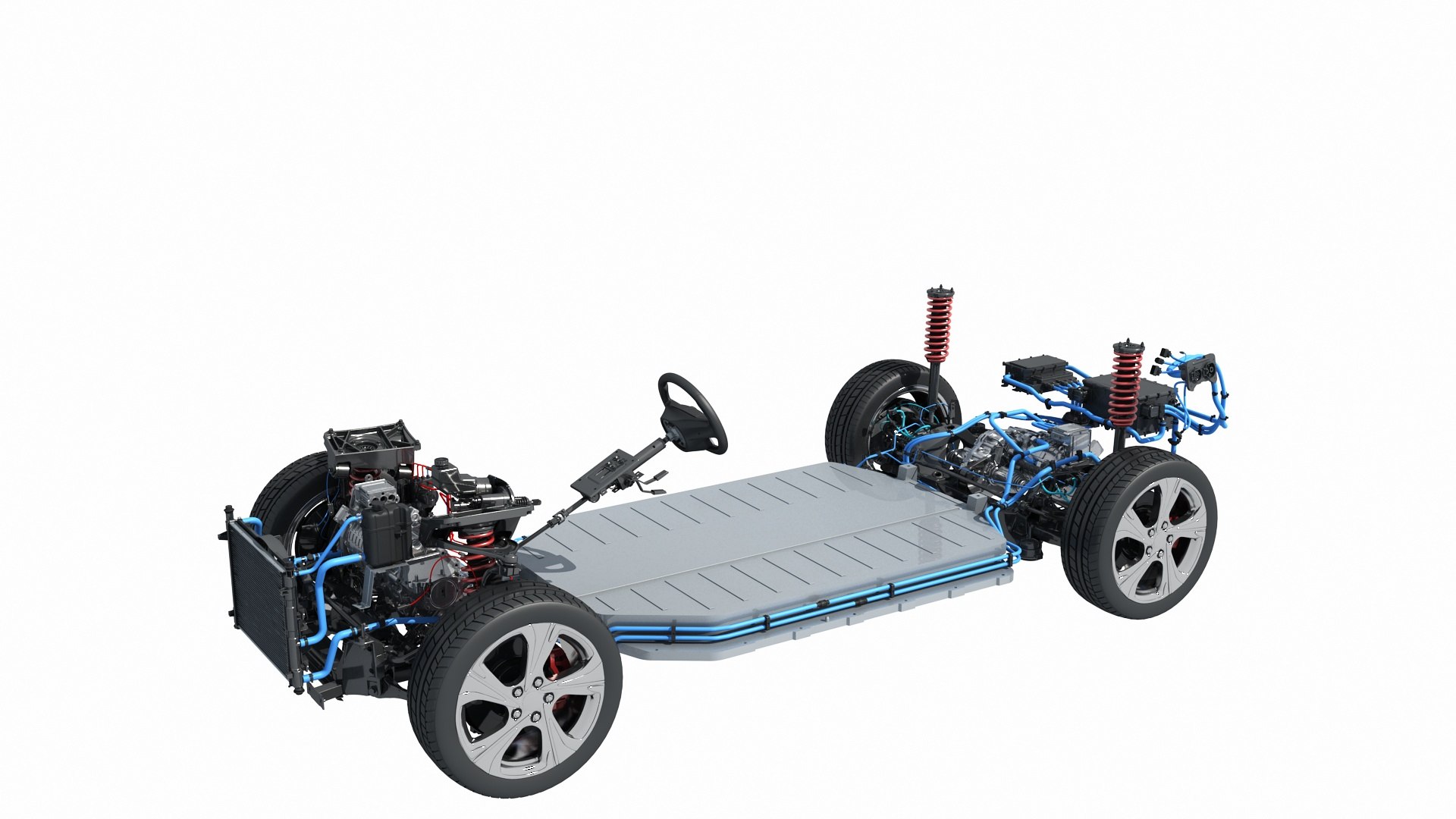 3D Electric SUV Chassis X-Ray Model - TurboSquid 1990754