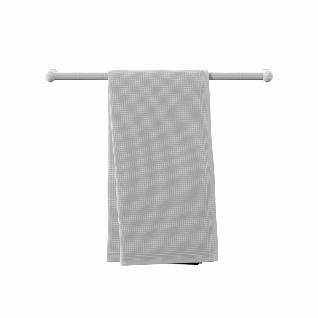 Hanging Bath Towel 3D Model - TurboSquid 1376155