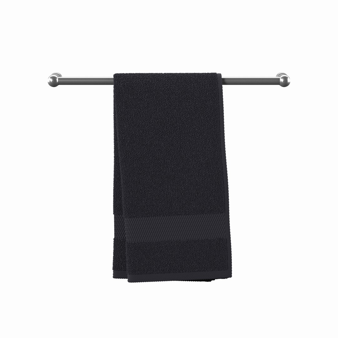 Hanging Bath Towel 3D Model - TurboSquid 1376155