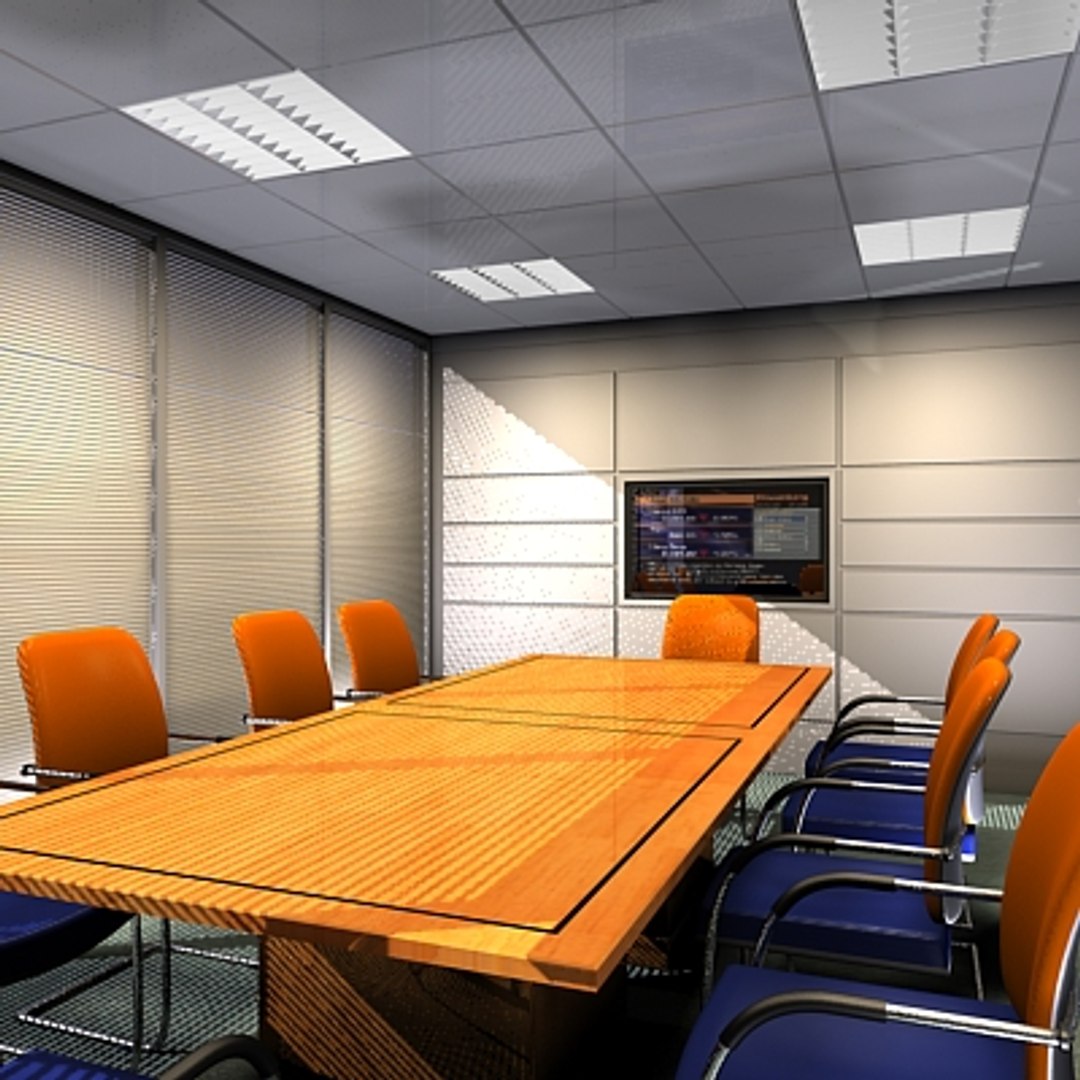 3d Model Conference Room Interior