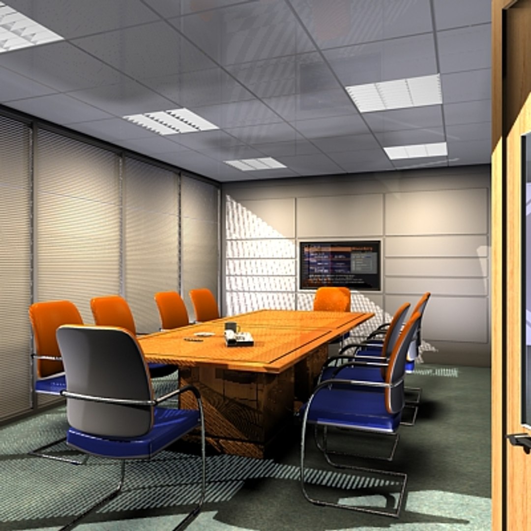 3d Model Conference Room Interior
