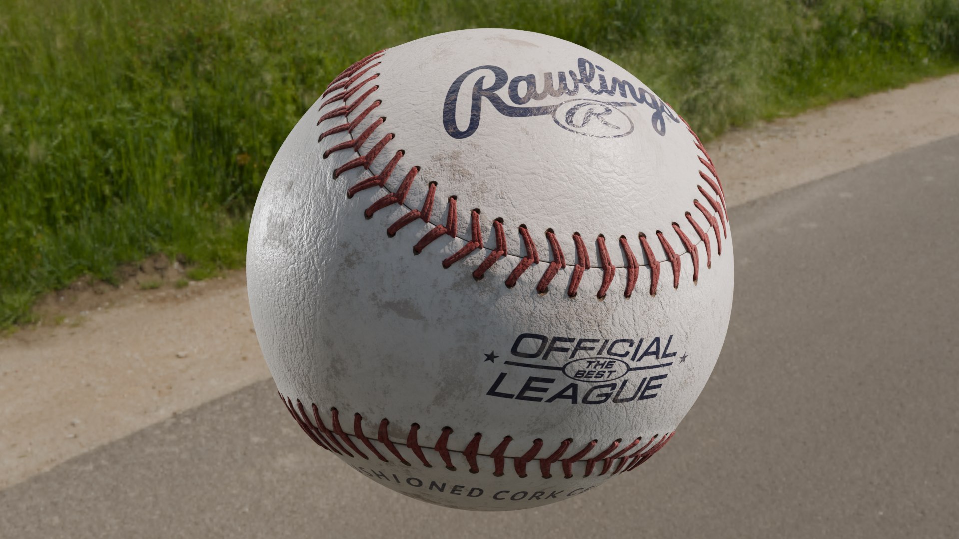 3D Used Baseball Rawlings Model - TurboSquid 2261602