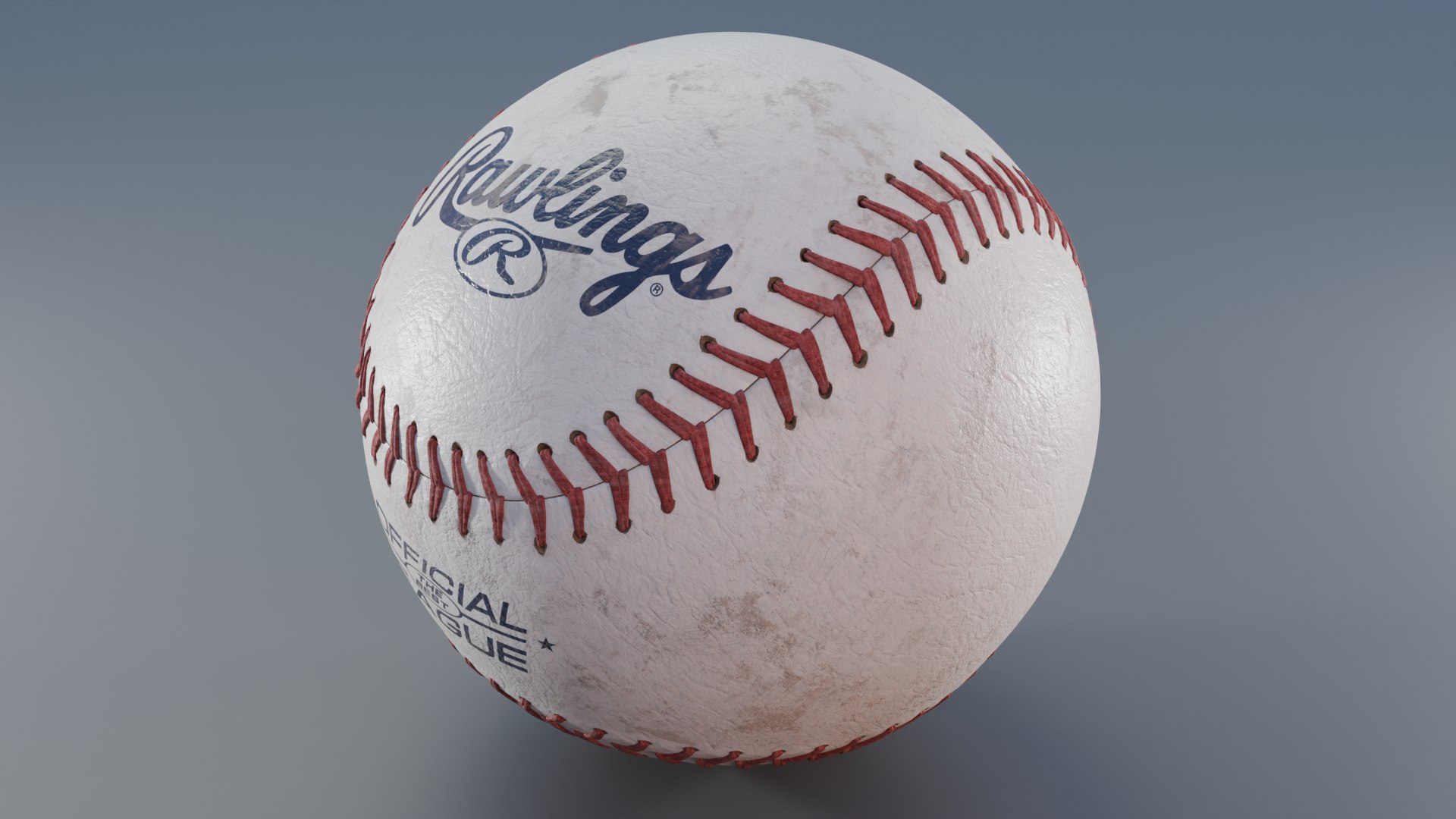 3D Used Baseball Rawlings Model - TurboSquid 2261602