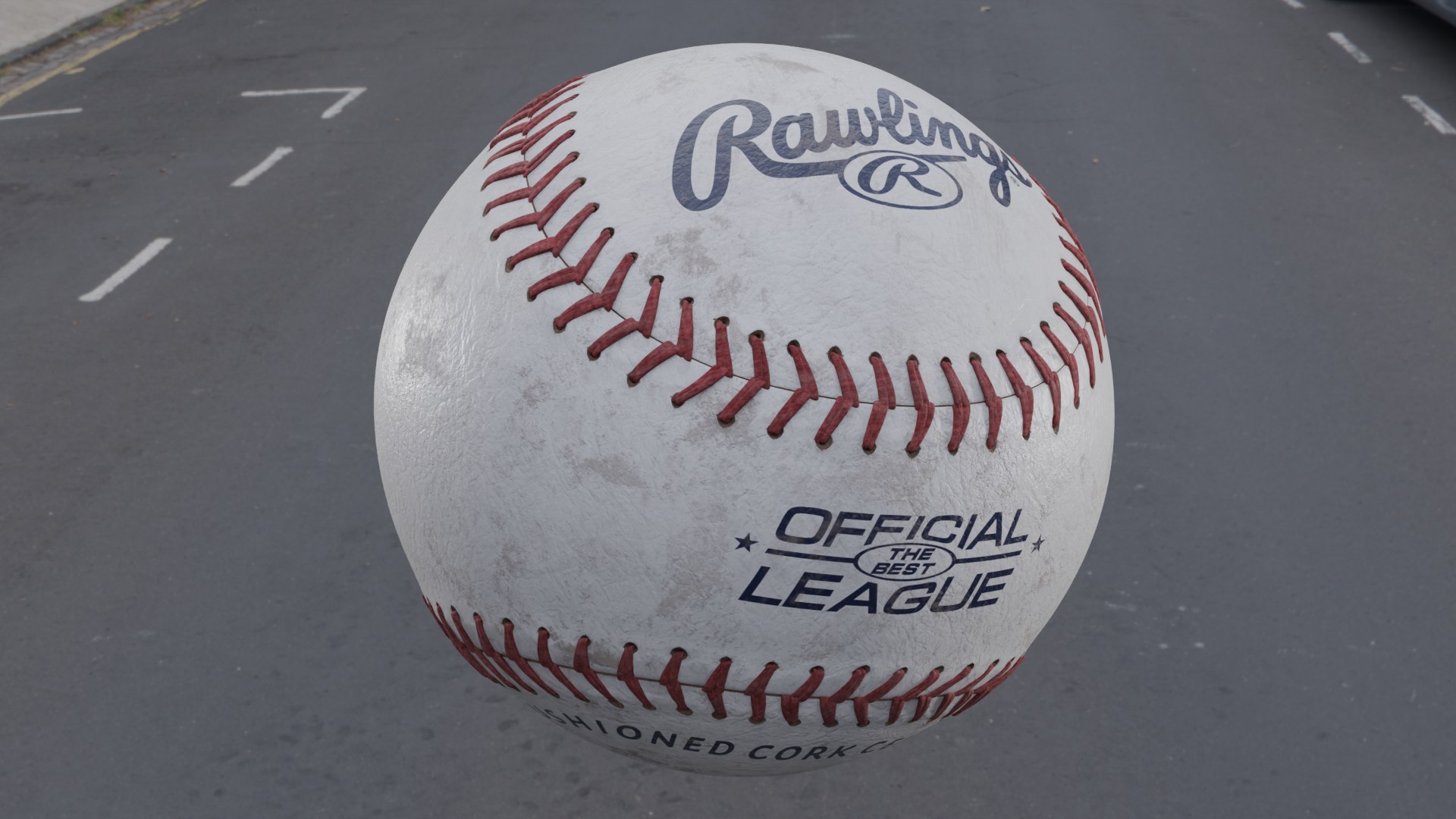 3D Used Baseball Rawlings Model - TurboSquid 2261602
