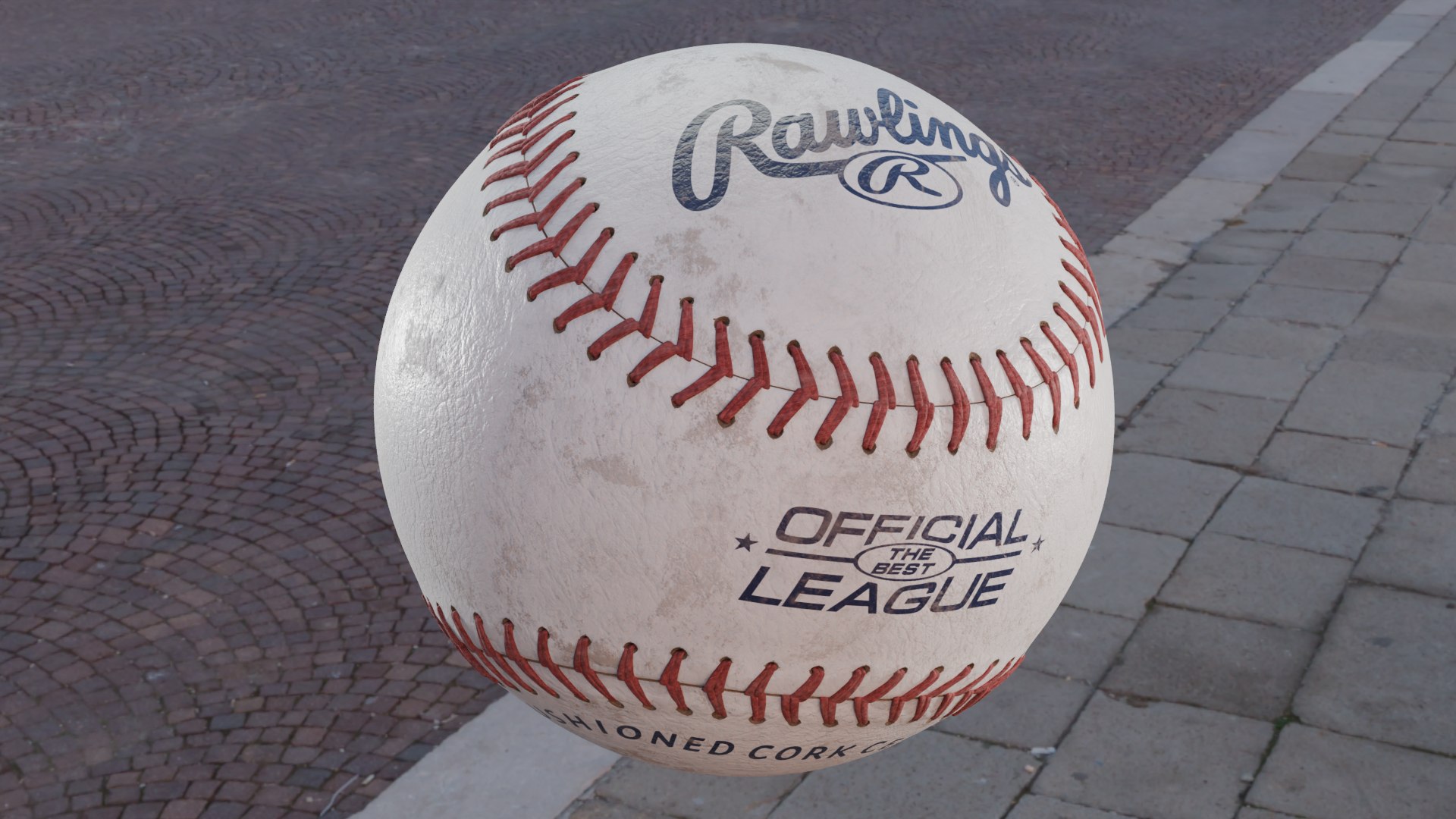 3D Used Baseball Rawlings Model - TurboSquid 2261602