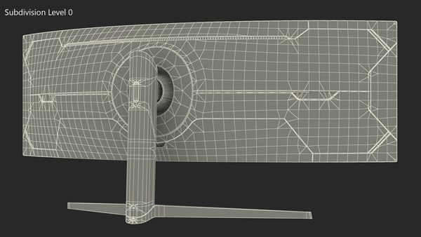 3D model Curved Ultrawide Gaming Monitor - TurboSquid 1859949