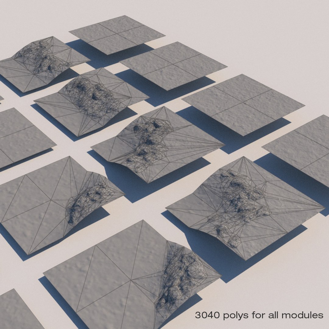 3D Model Modules Landscape - TurboSquid 1225002