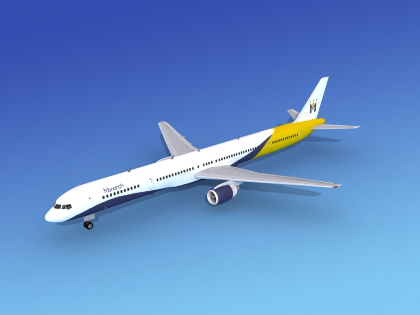 3d airline boeing 757 757-300