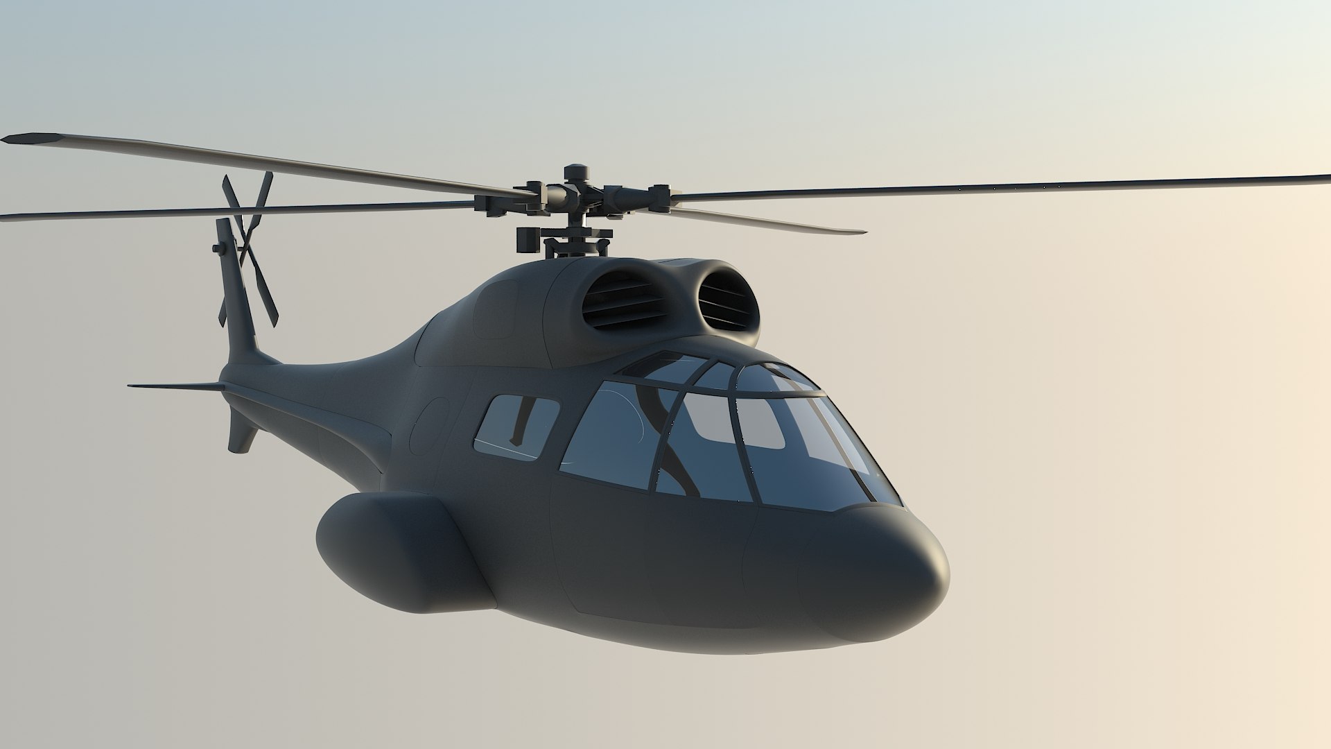 3D Model Prototype Hlicoptre Chopper - TurboSquid 1189882