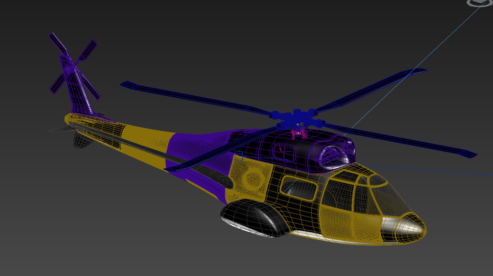 3D Model Prototype Hlicoptre Chopper - TurboSquid 1189882