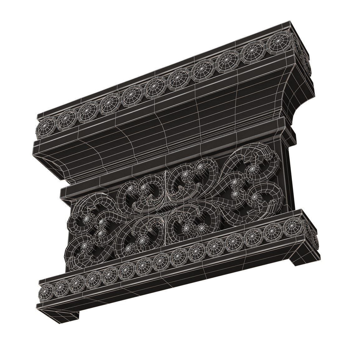 3D Carved Capital 0801 Model - TurboSquid 2159017