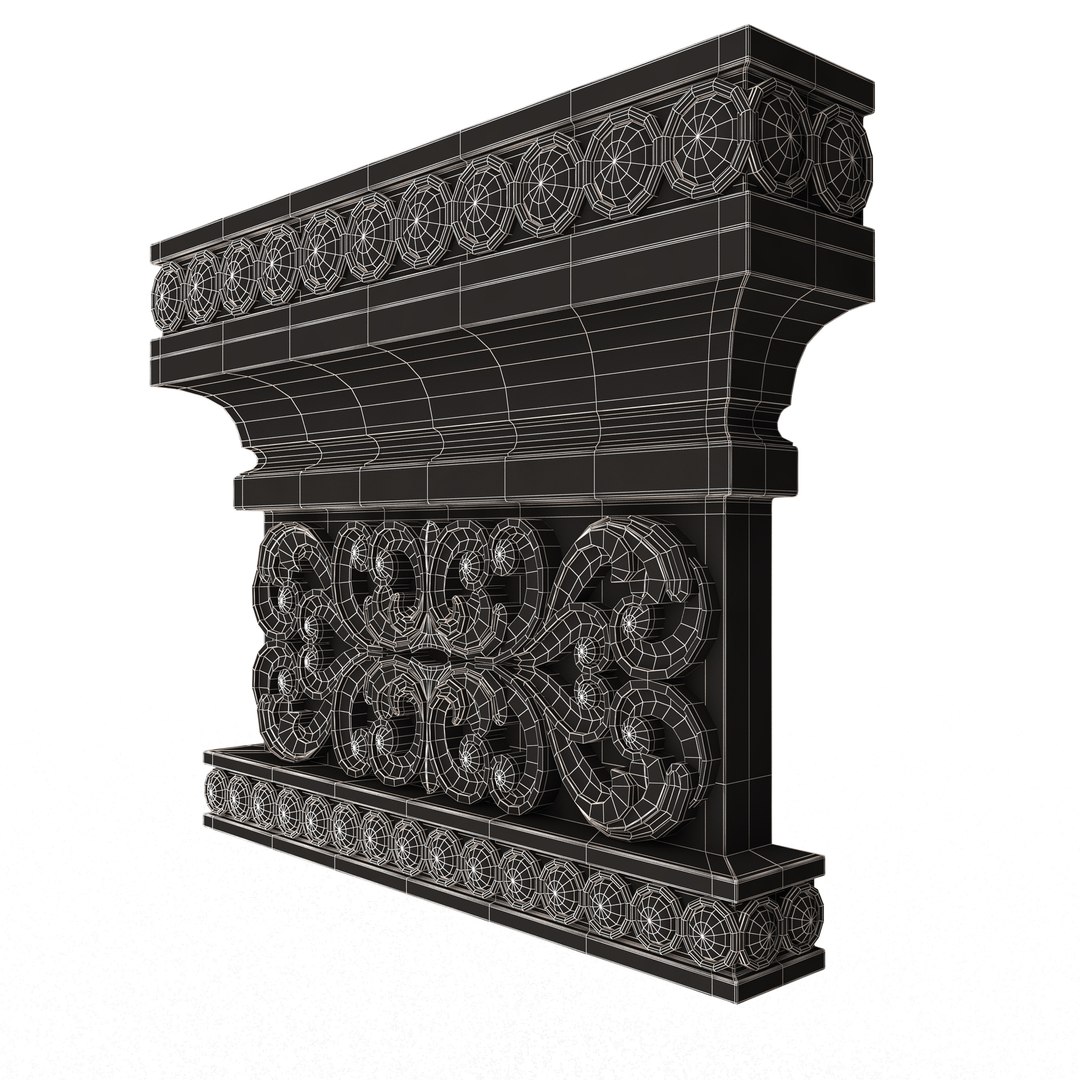 3D Carved Capital 0801 Model - TurboSquid 2159017