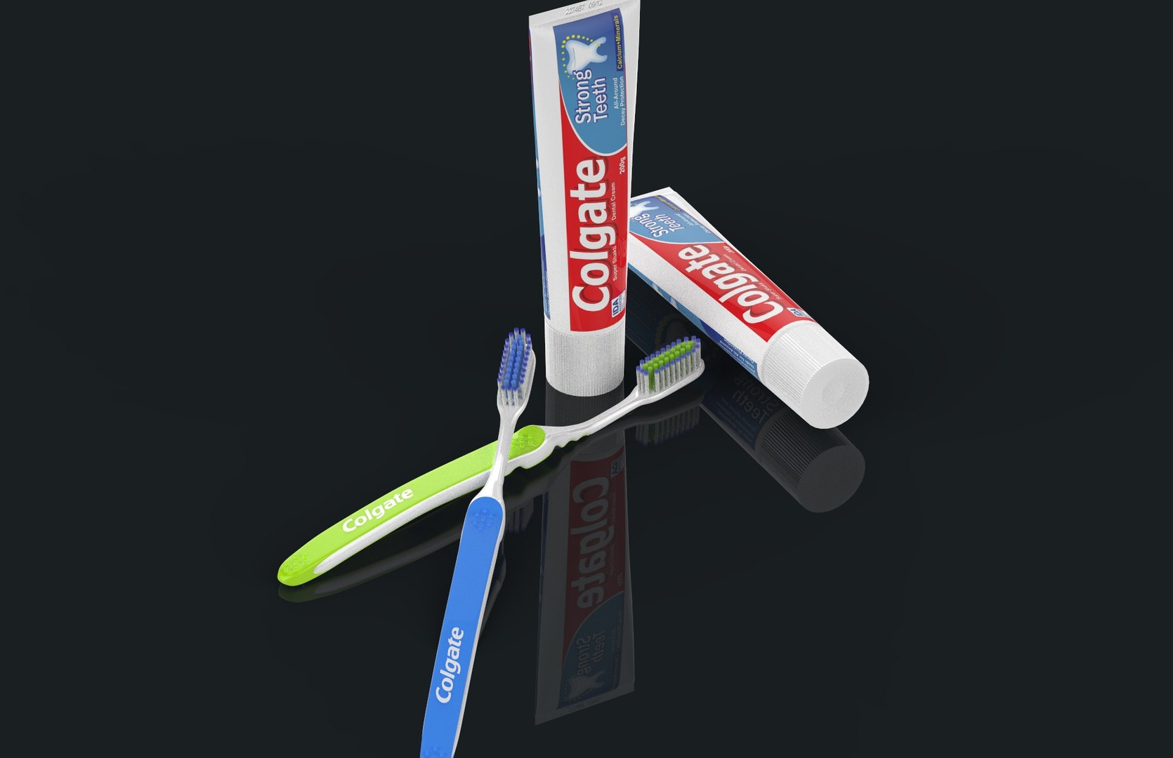 Toothbrush Toothpaste 3D Model | 1147565 | TurboSquid