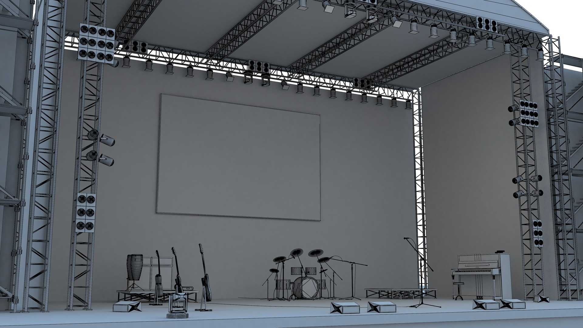 Concert Scene 3D - TurboSquid 1598863