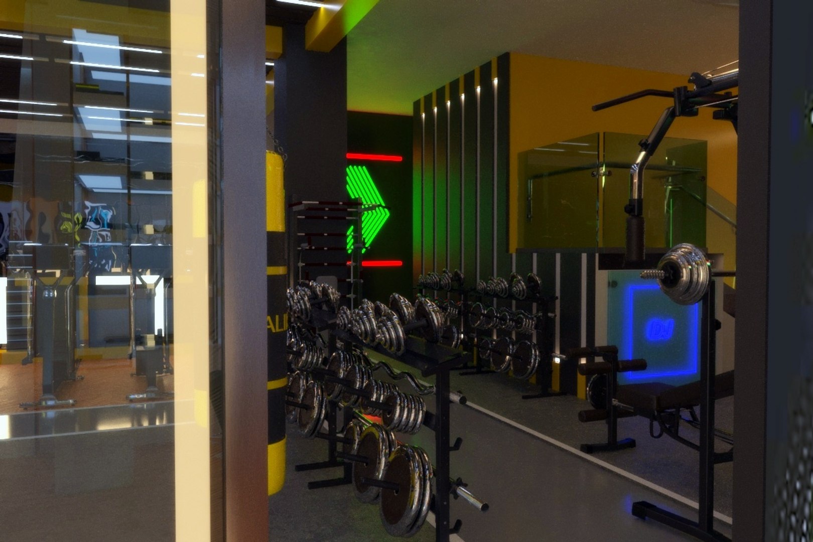Gym Design Model - TurboSquid 1575674