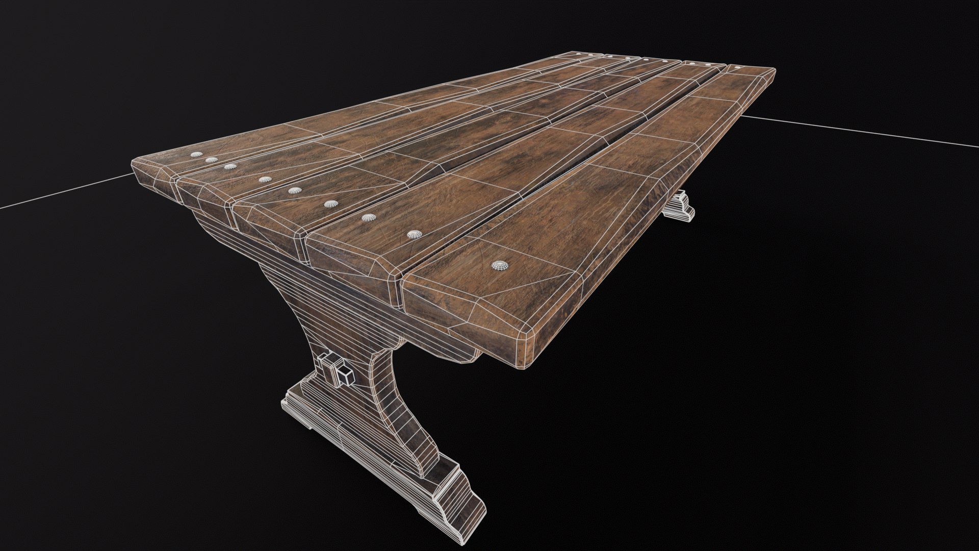 Dungeon End Table 3D Model - TurboSquid 2198257