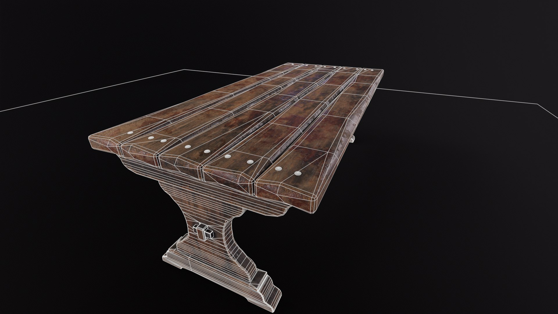Dungeon End Table 3D Model - TurboSquid 2198257