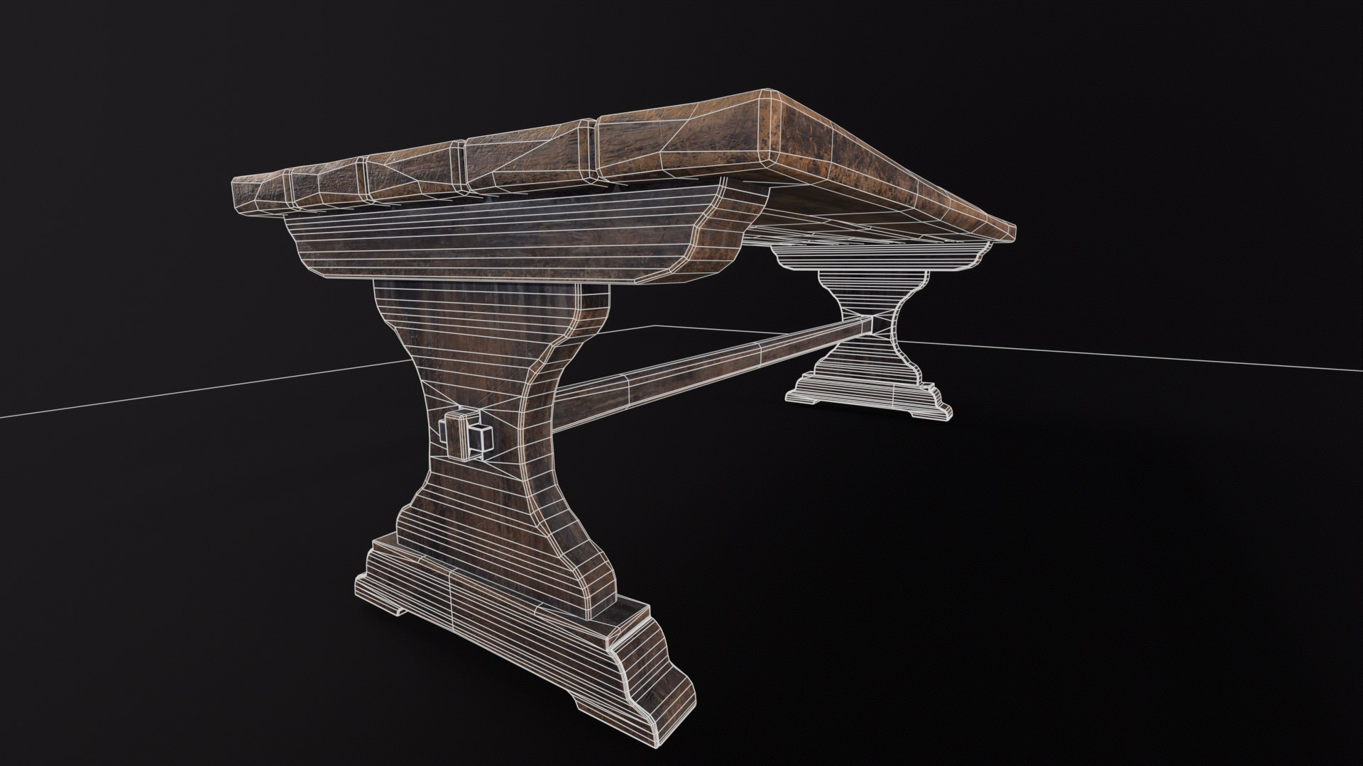 Dungeon End Table 3D Model - TurboSquid 2198257