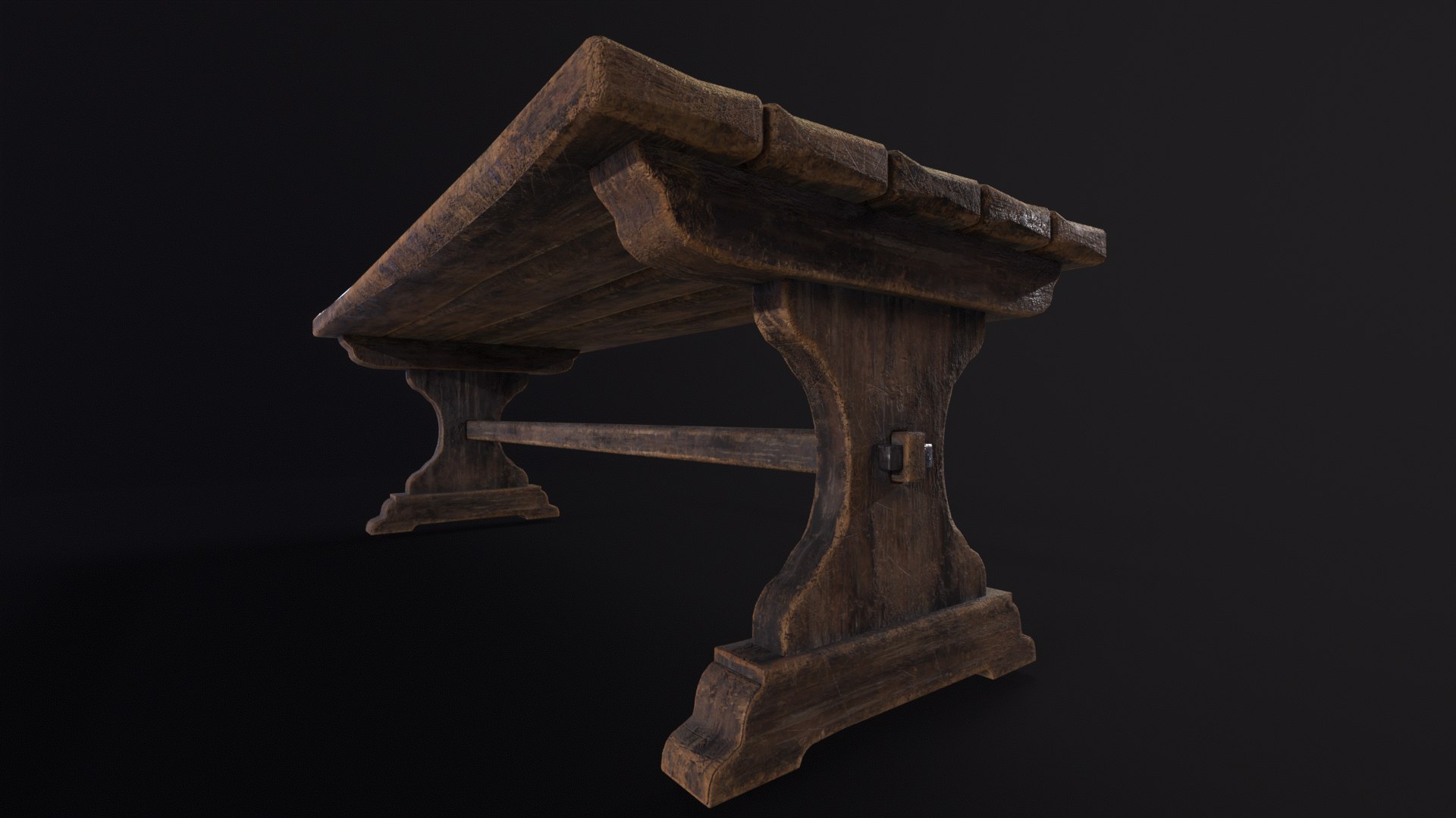 Dungeon End Table 3D Model - TurboSquid 2198257