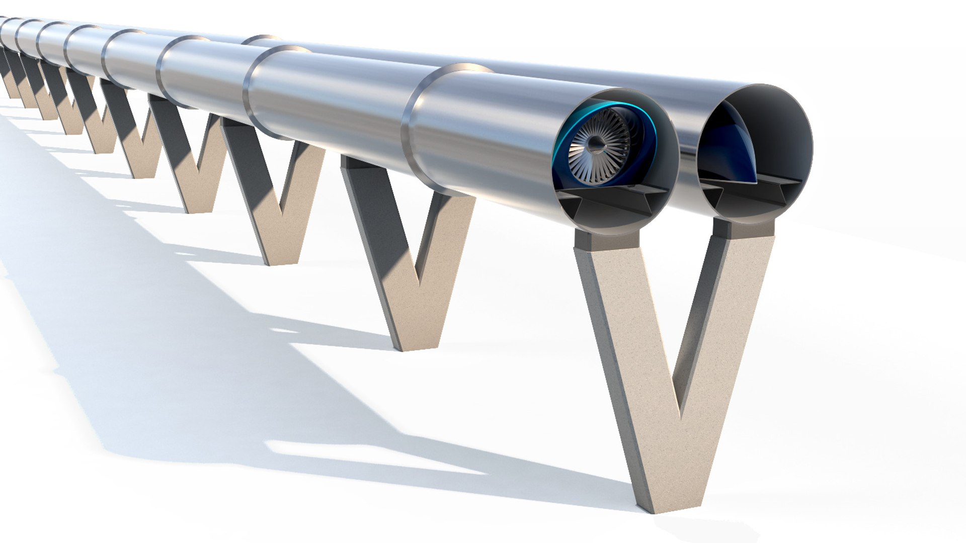 3D elon hyperloop - TurboSquid 1182061