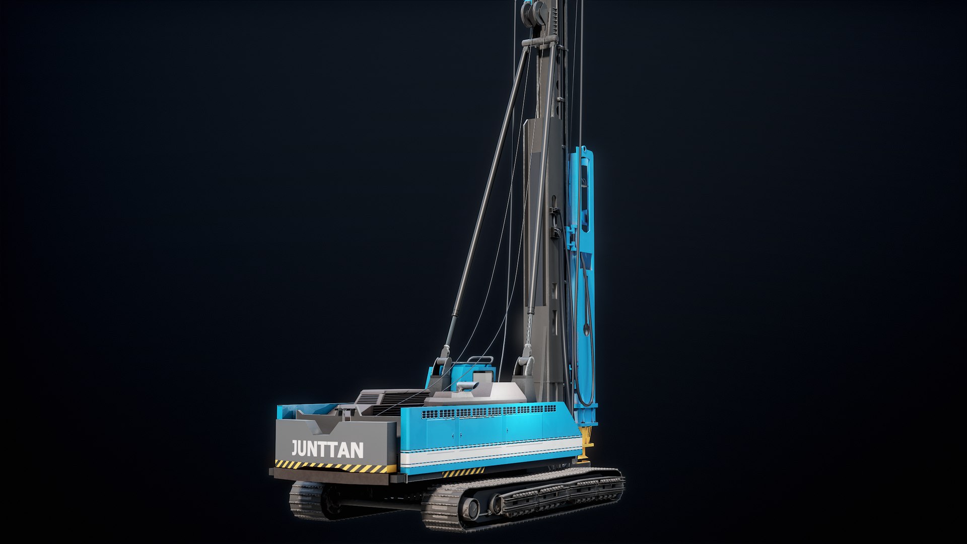 Rotary Drilling Rig Junttan Blue PBR 3D - TurboSquid 2061491