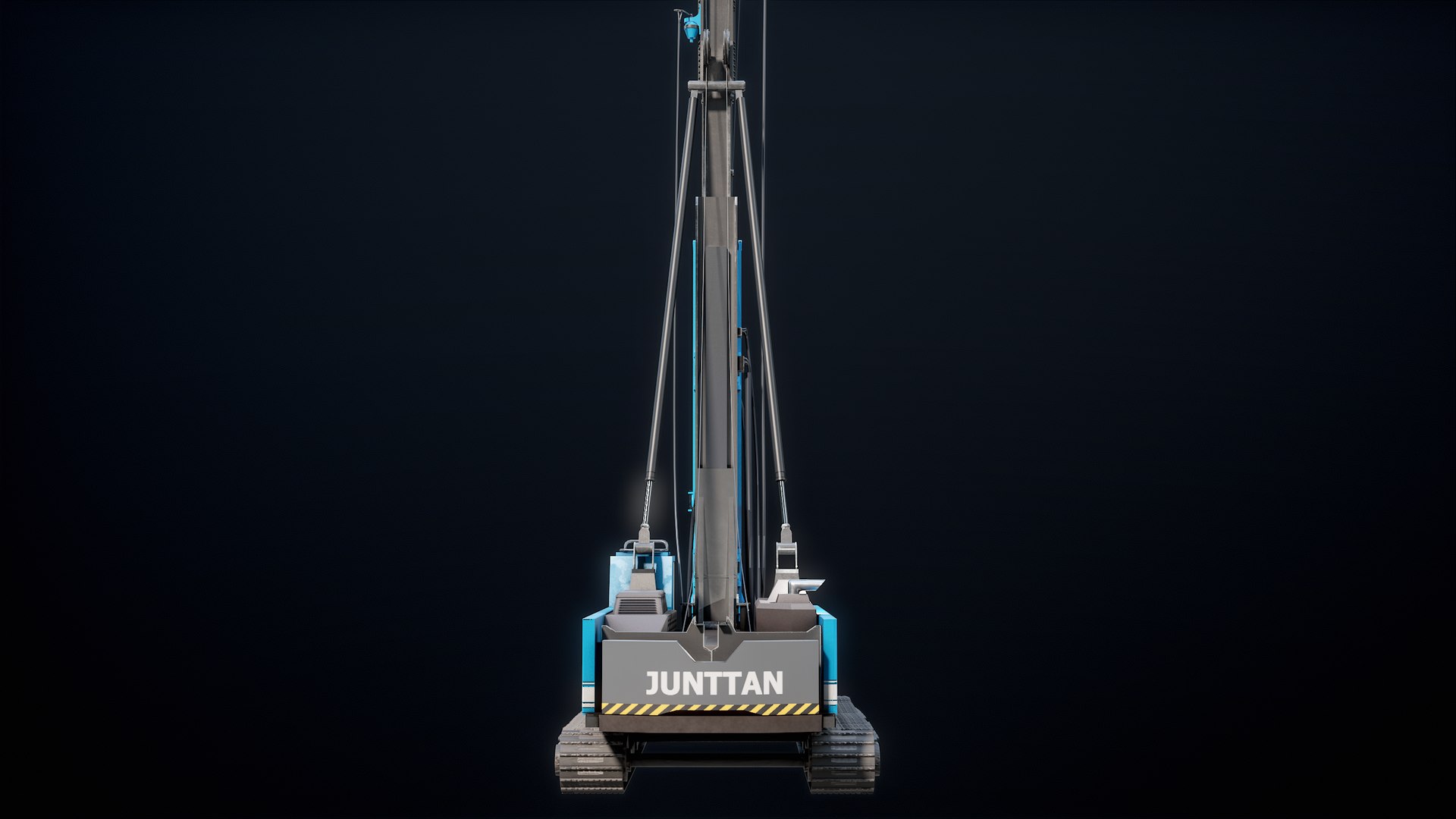 Rotary Drilling Rig Junttan Blue PBR 3D - TurboSquid 2061491