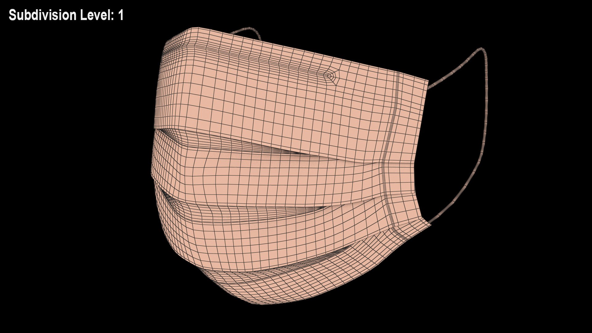 3 layer Disposable Mask PBR 3D model - TurboSquid 1862513