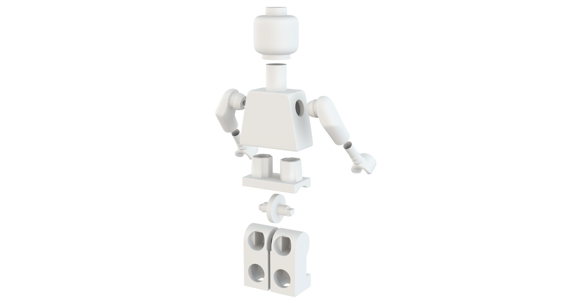 3d max lego man