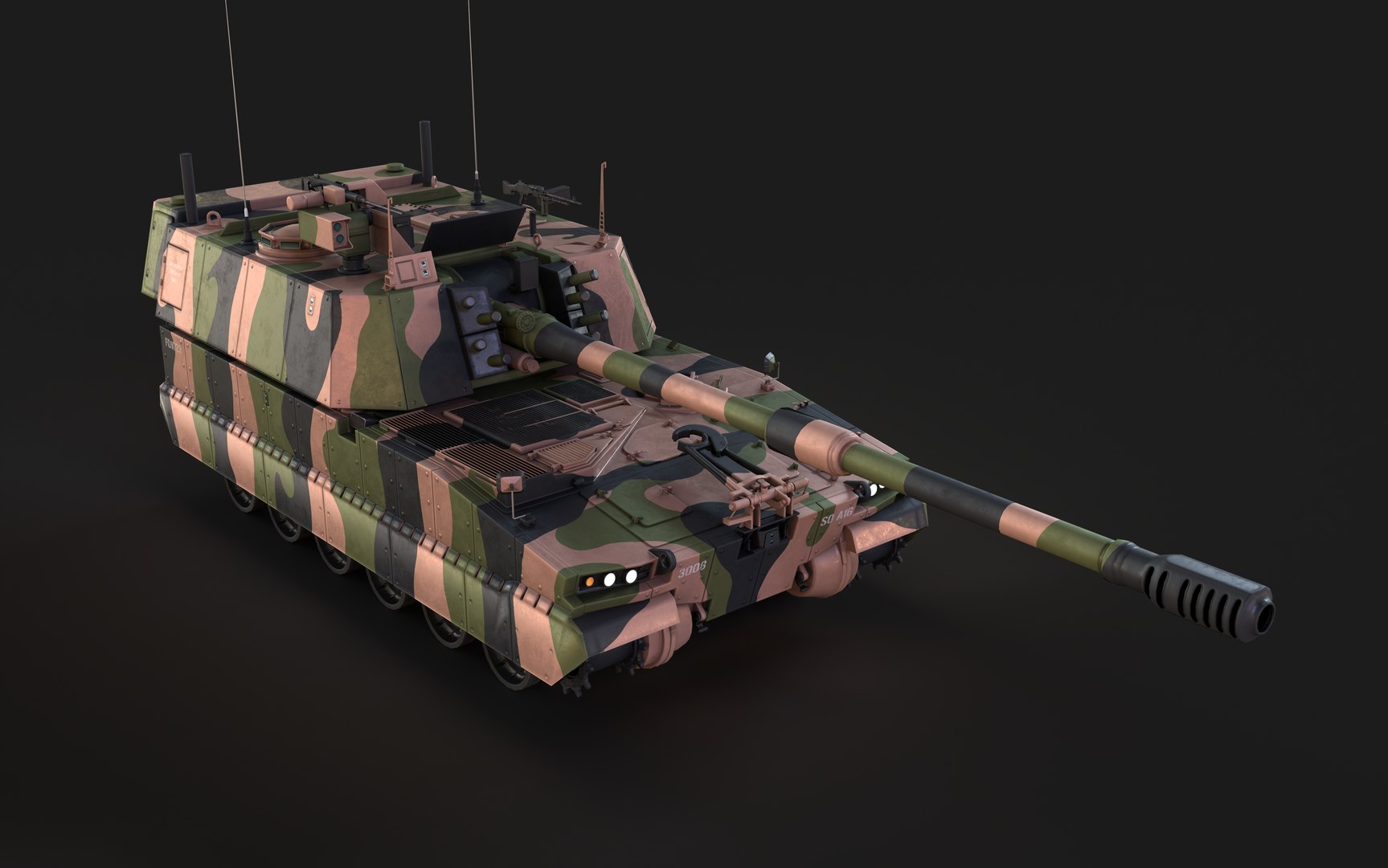 3D AS9 Huntsman K-9 Thunder Model - TurboSquid 2206717