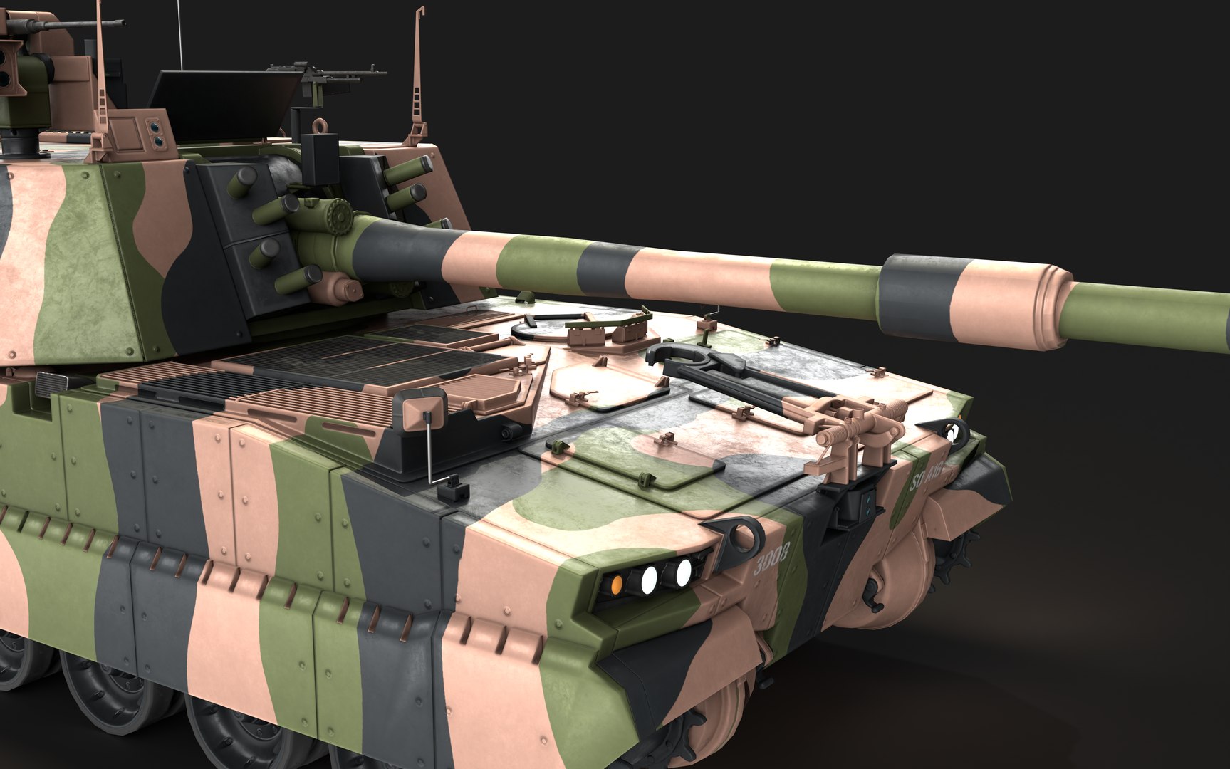 3D AS9 Huntsman K-9 Thunder Model - TurboSquid 2206717