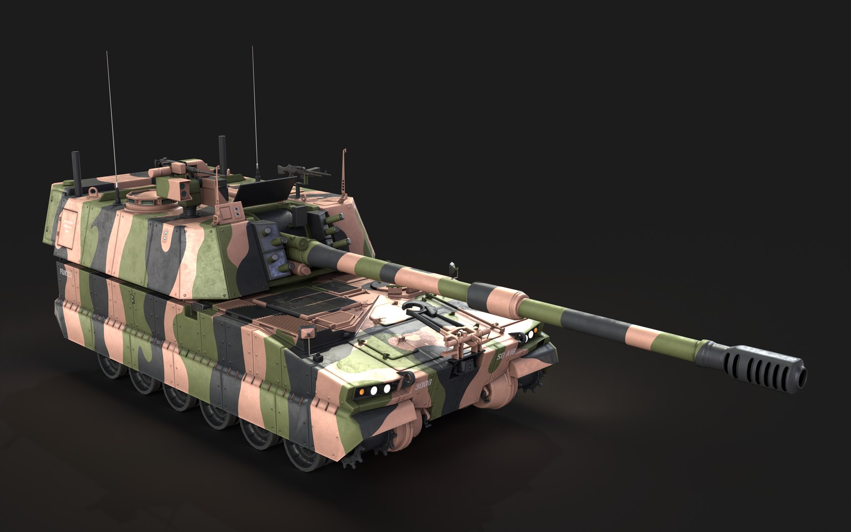 3D AS9 Huntsman K-9 Thunder Model - TurboSquid 2206717
