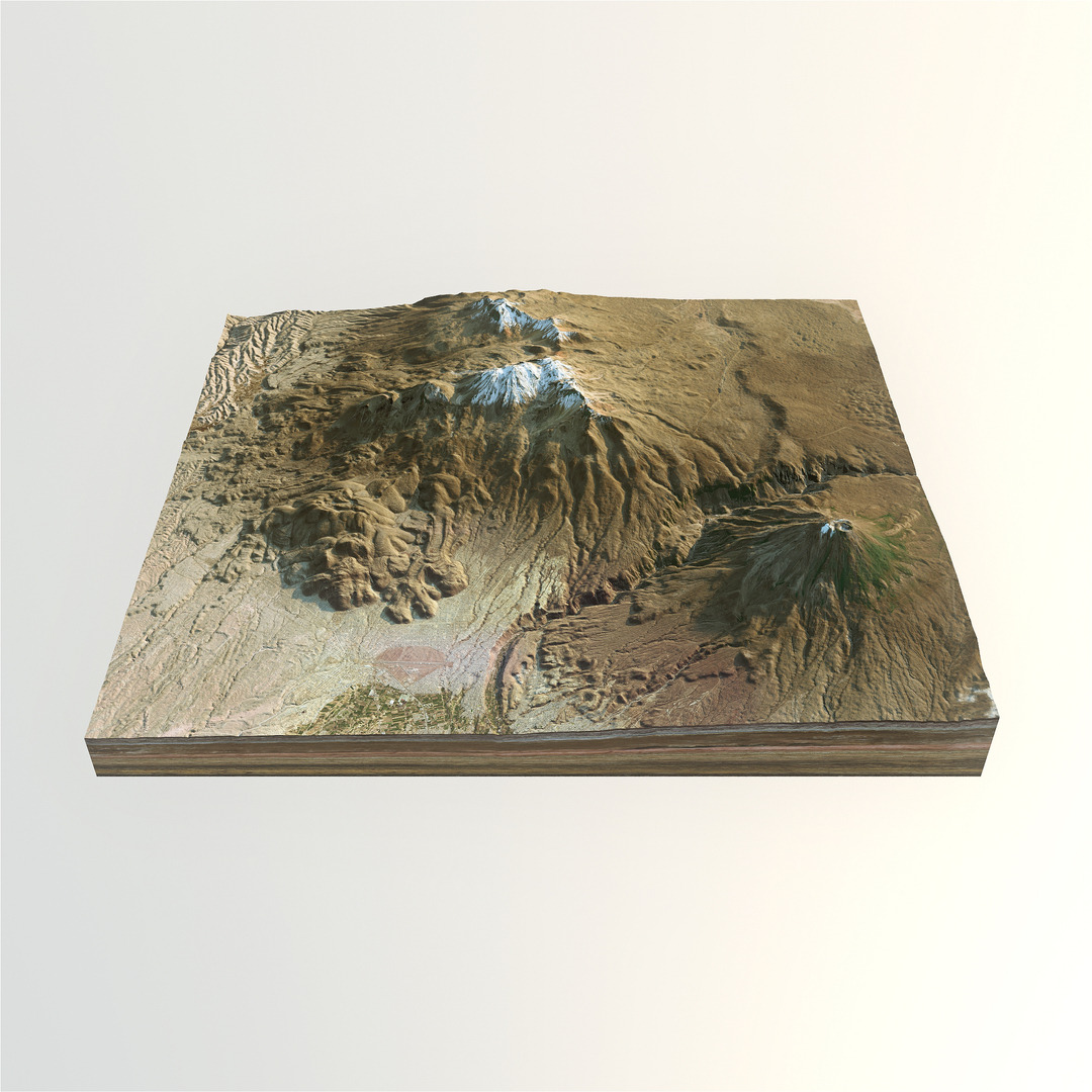 Volcano Landscape 8 3d Model