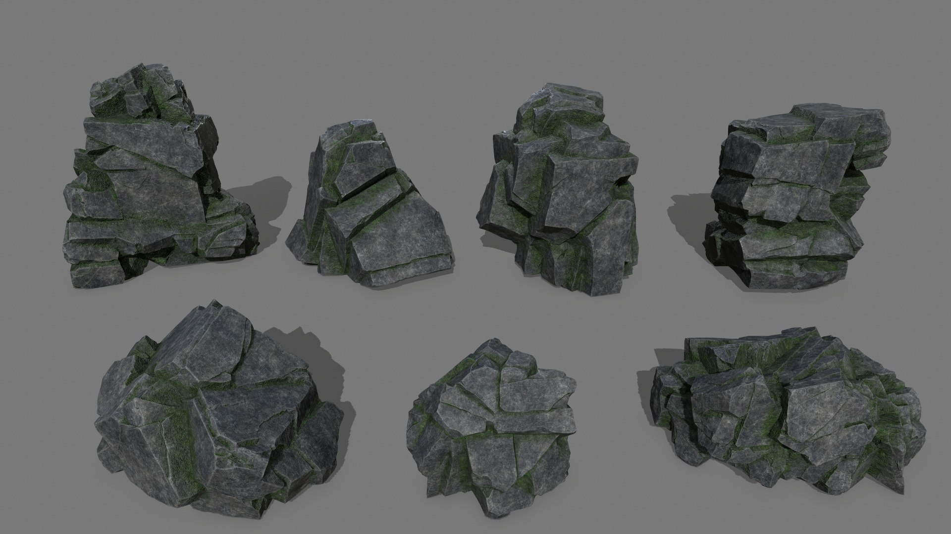 3D Cliff Rocks Model - TurboSquid 2030492