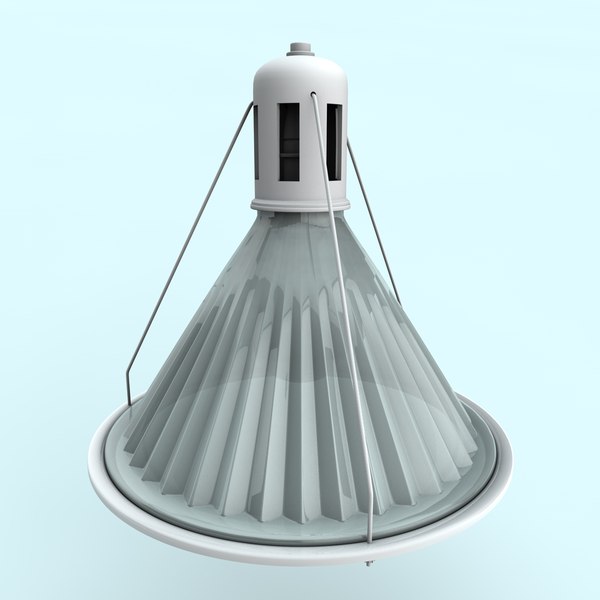 3d industrial glass light 02 model