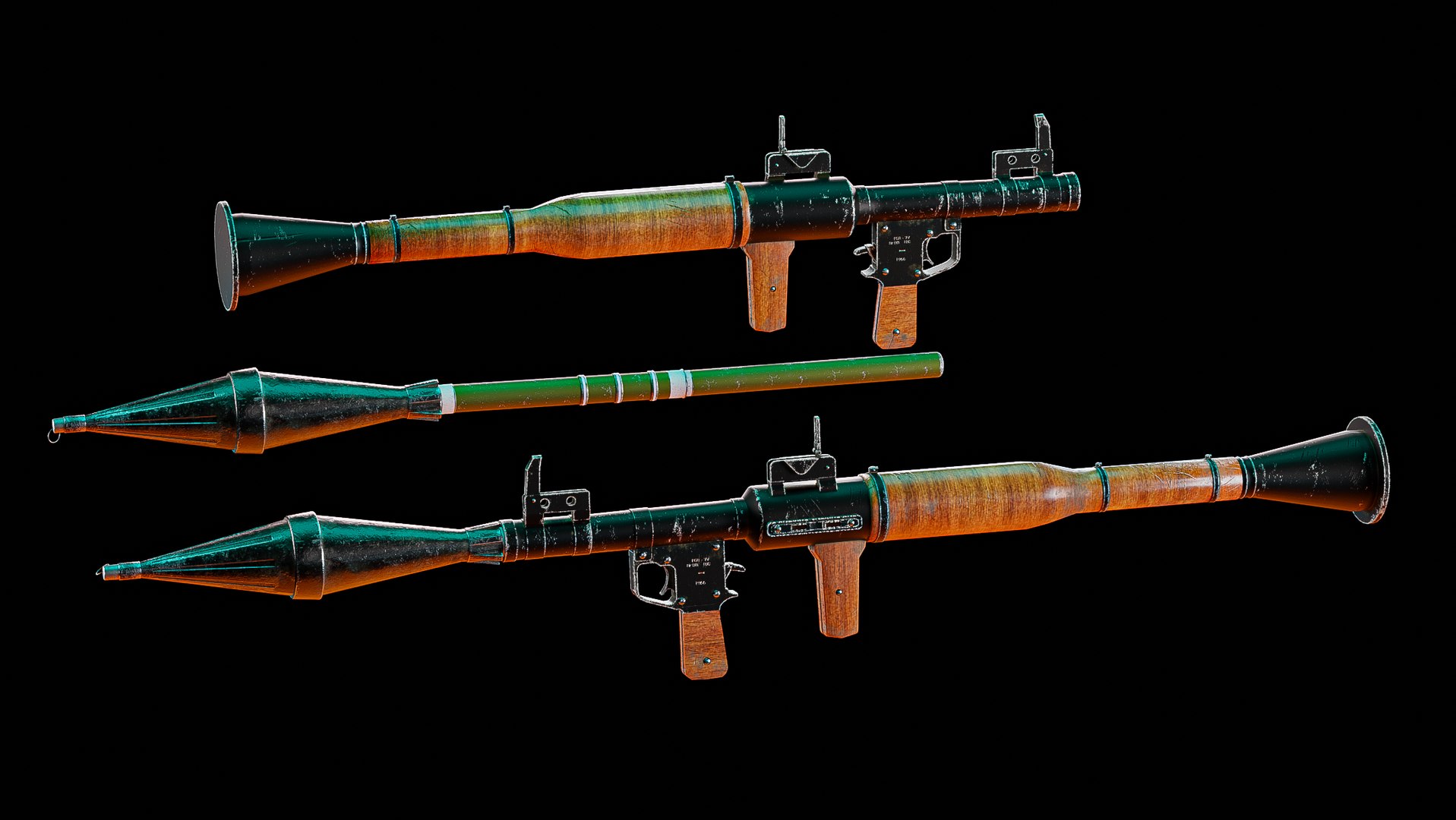 3D RPG-7 Old Scratched And Dirty - TurboSquid 2077113