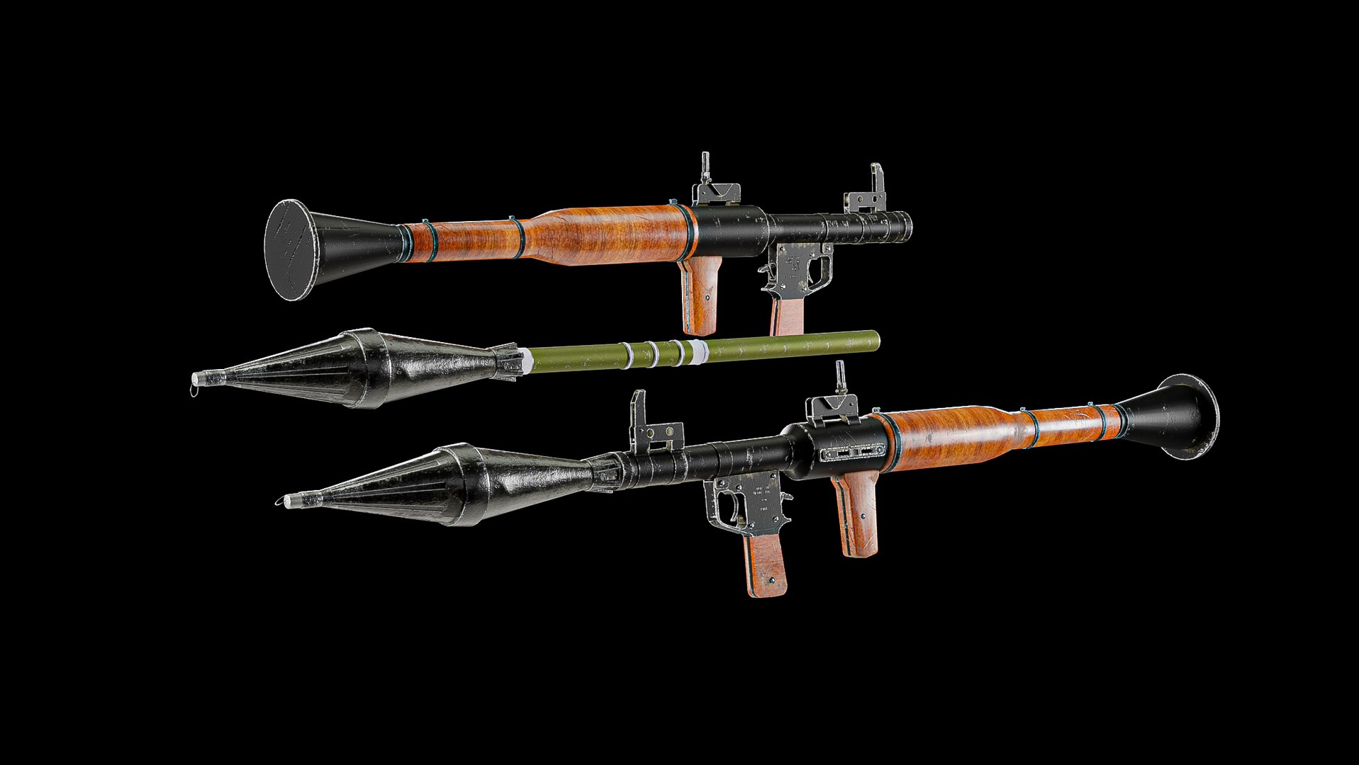 3D RPG-7 Old Scratched And Dirty - TurboSquid 2077113