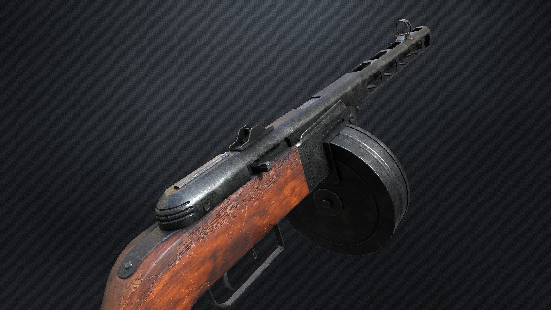 3D Model Ppsh Submachine Gun - TurboSquid 1643158