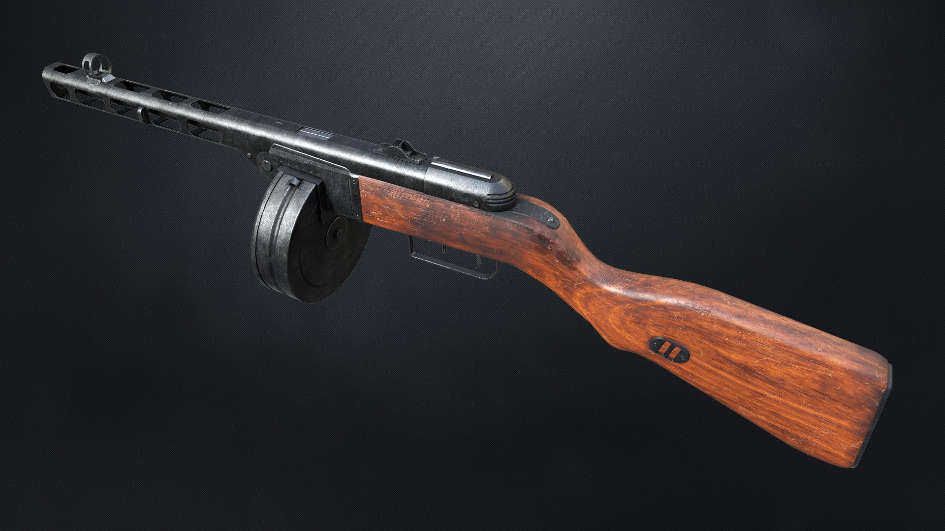3D Model Ppsh Submachine Gun - TurboSquid 1643158