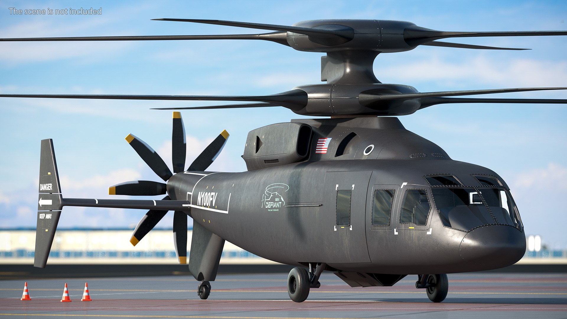 SB-1 Defiant Helicopter 3D - TurboSquid 1845816
