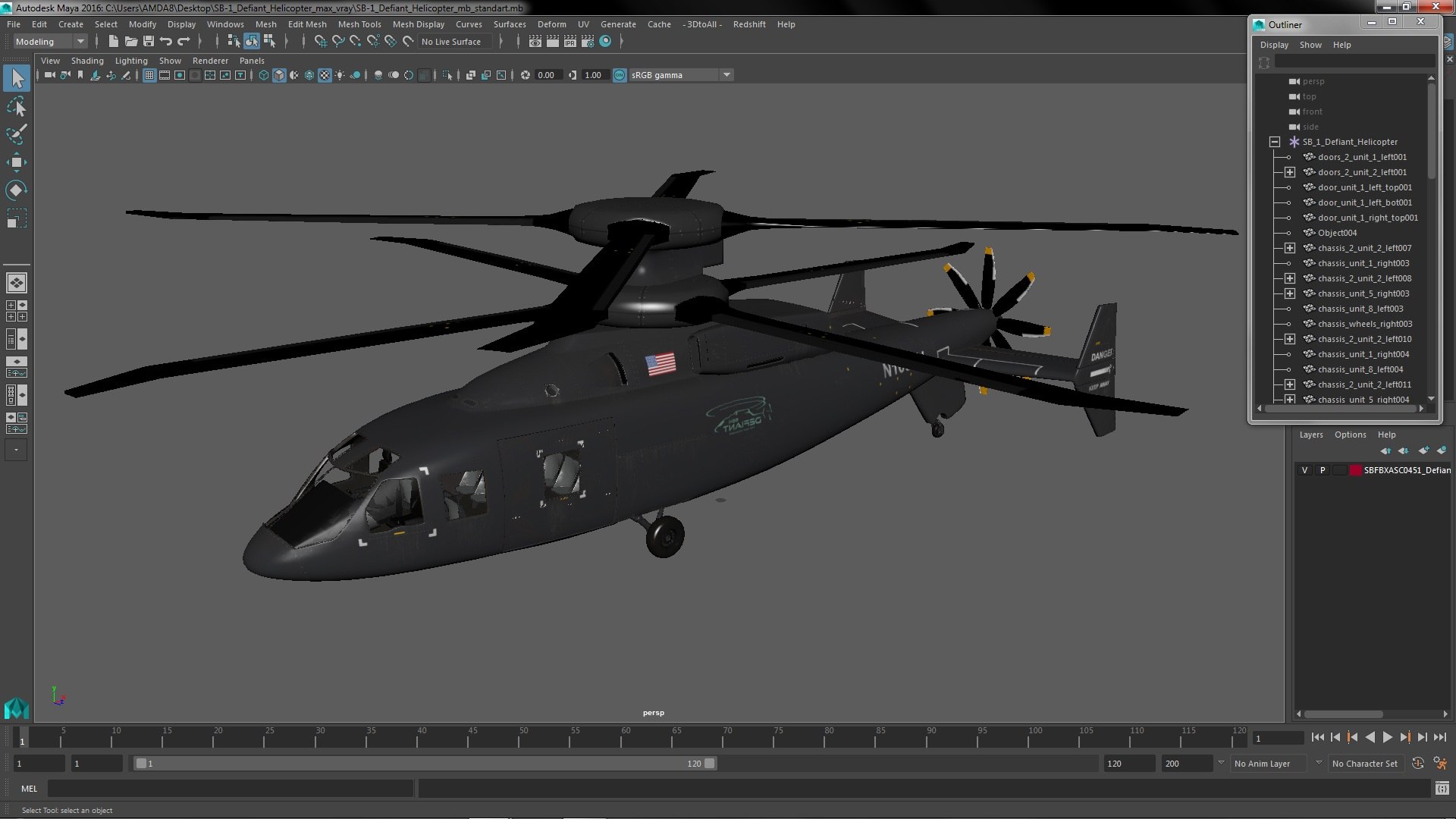 SB-1 Defiant Helicopter 3D - TurboSquid 1845816