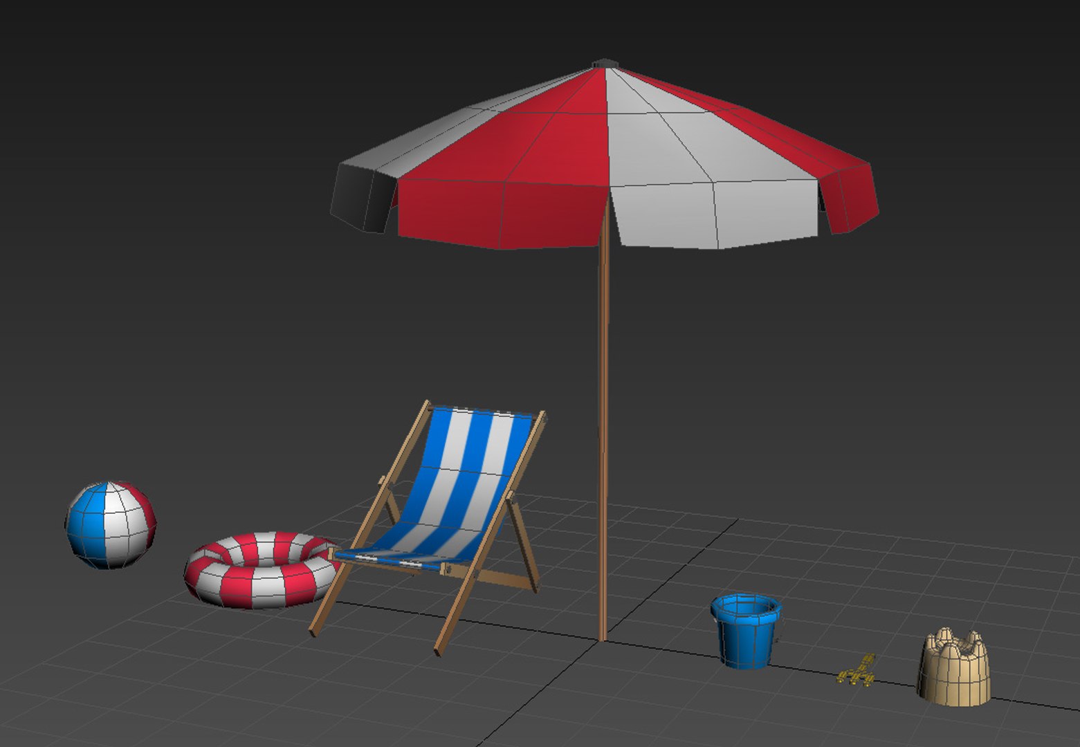 3D Beach Props Pack - TurboSquid 1260230