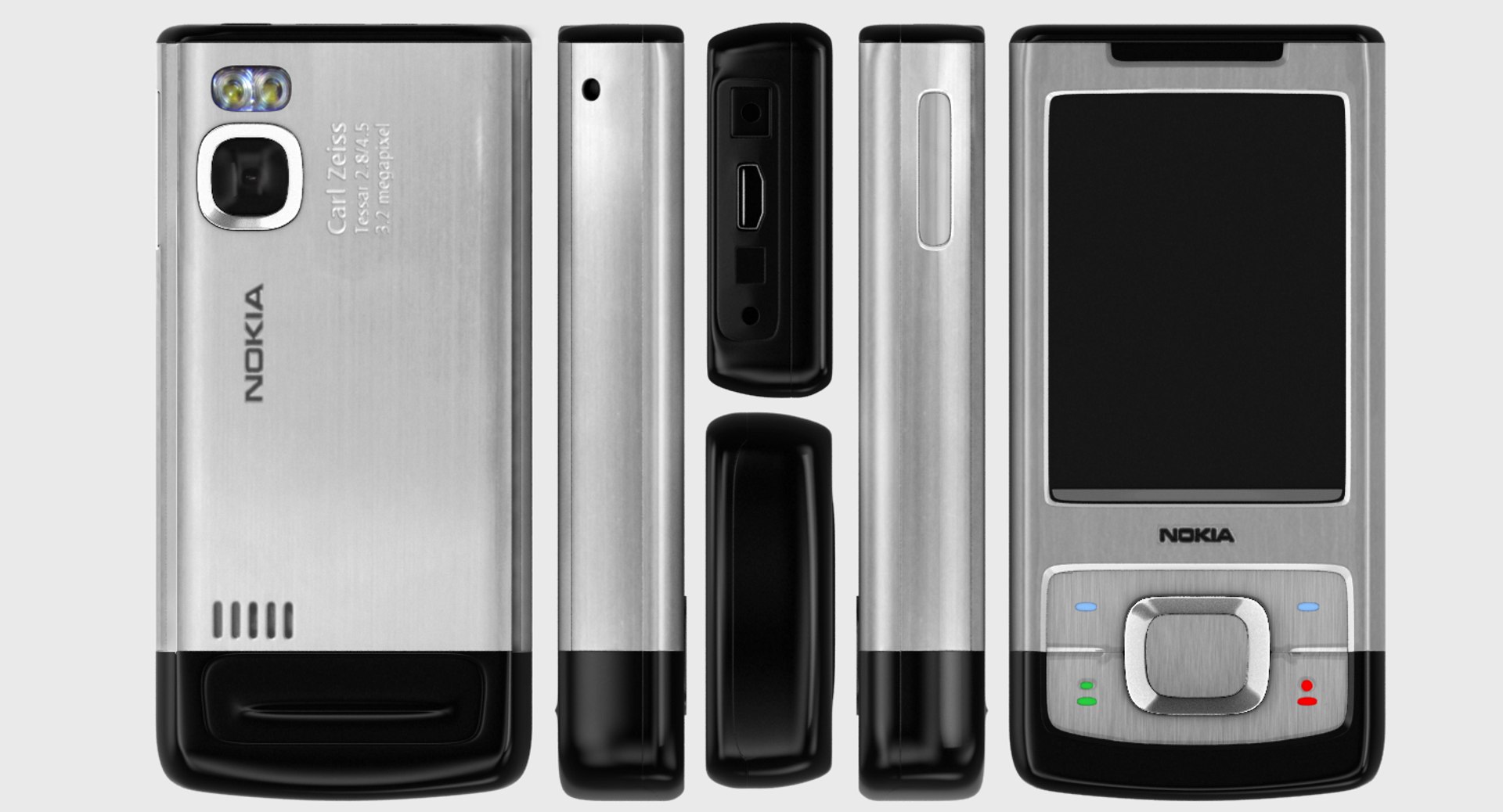 Nokia 6500 Slide 3d Model