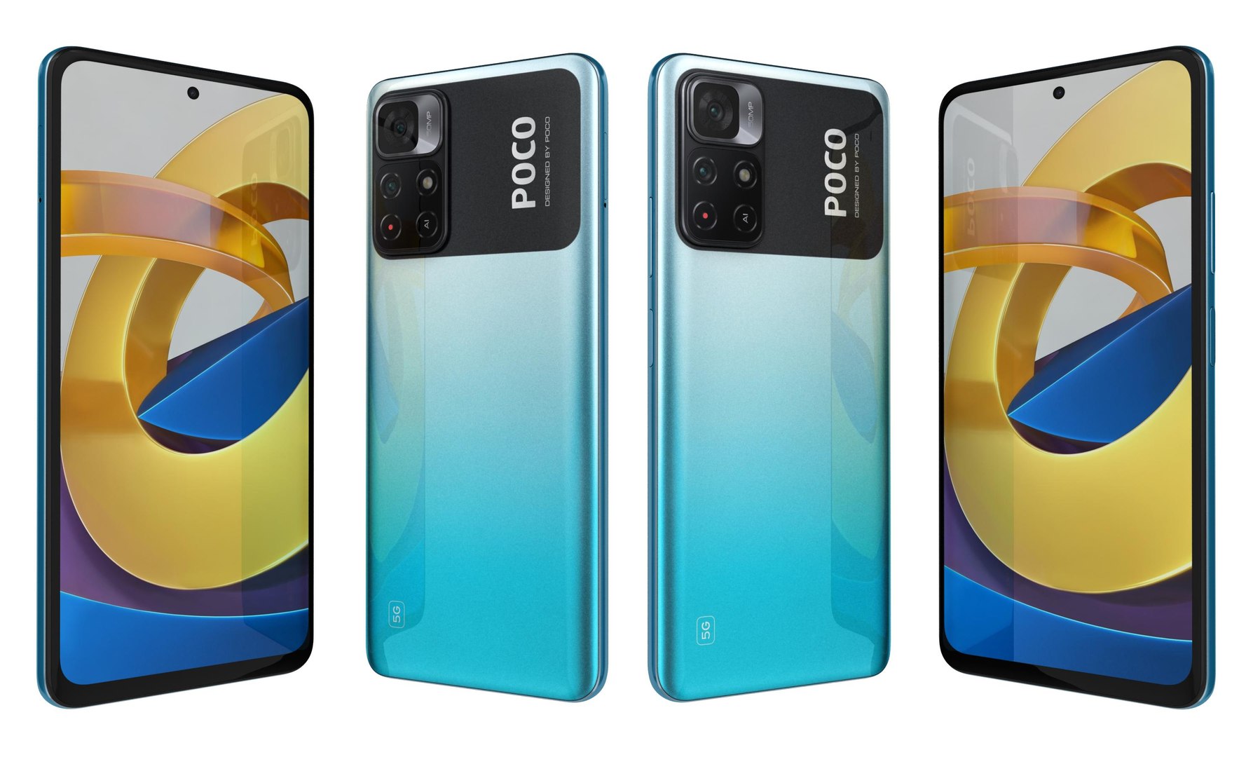 Xiaomi Poco M4 Pro Cool Blue 3D - TurboSquid 1817713