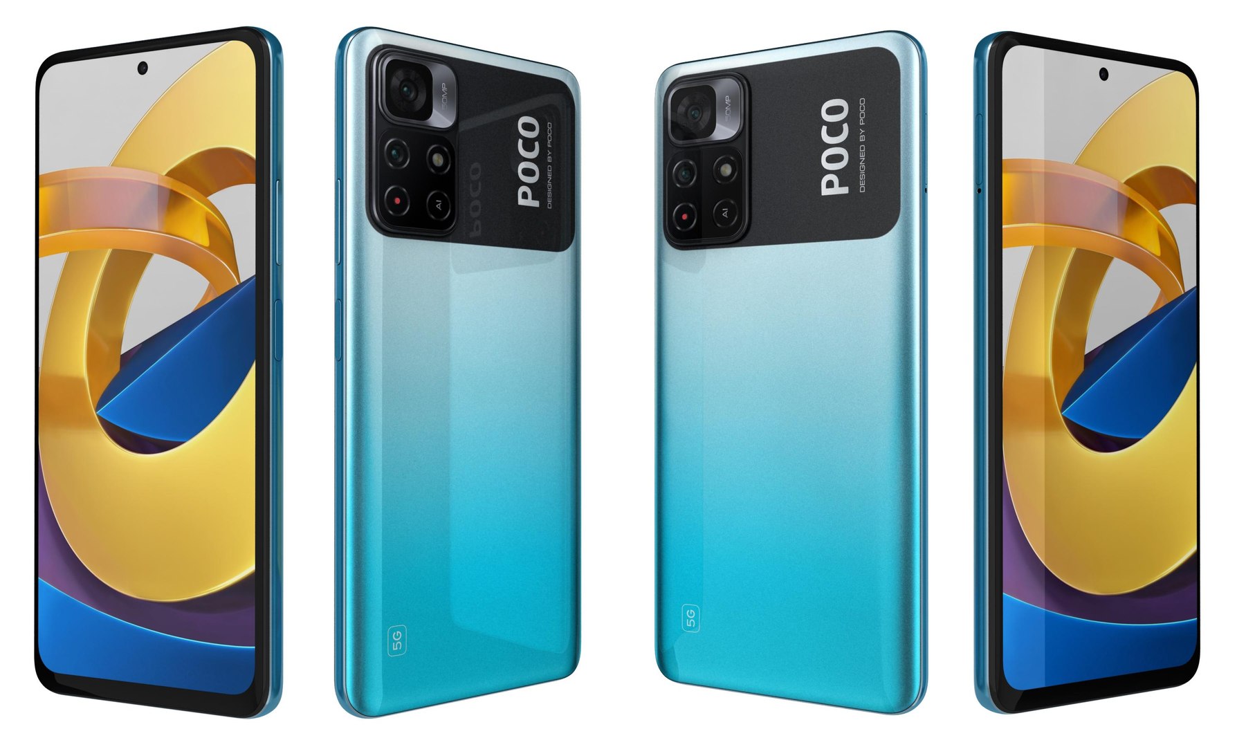 Xiaomi Poco M4 Pro Cool Blue 3D - TurboSquid 1817713