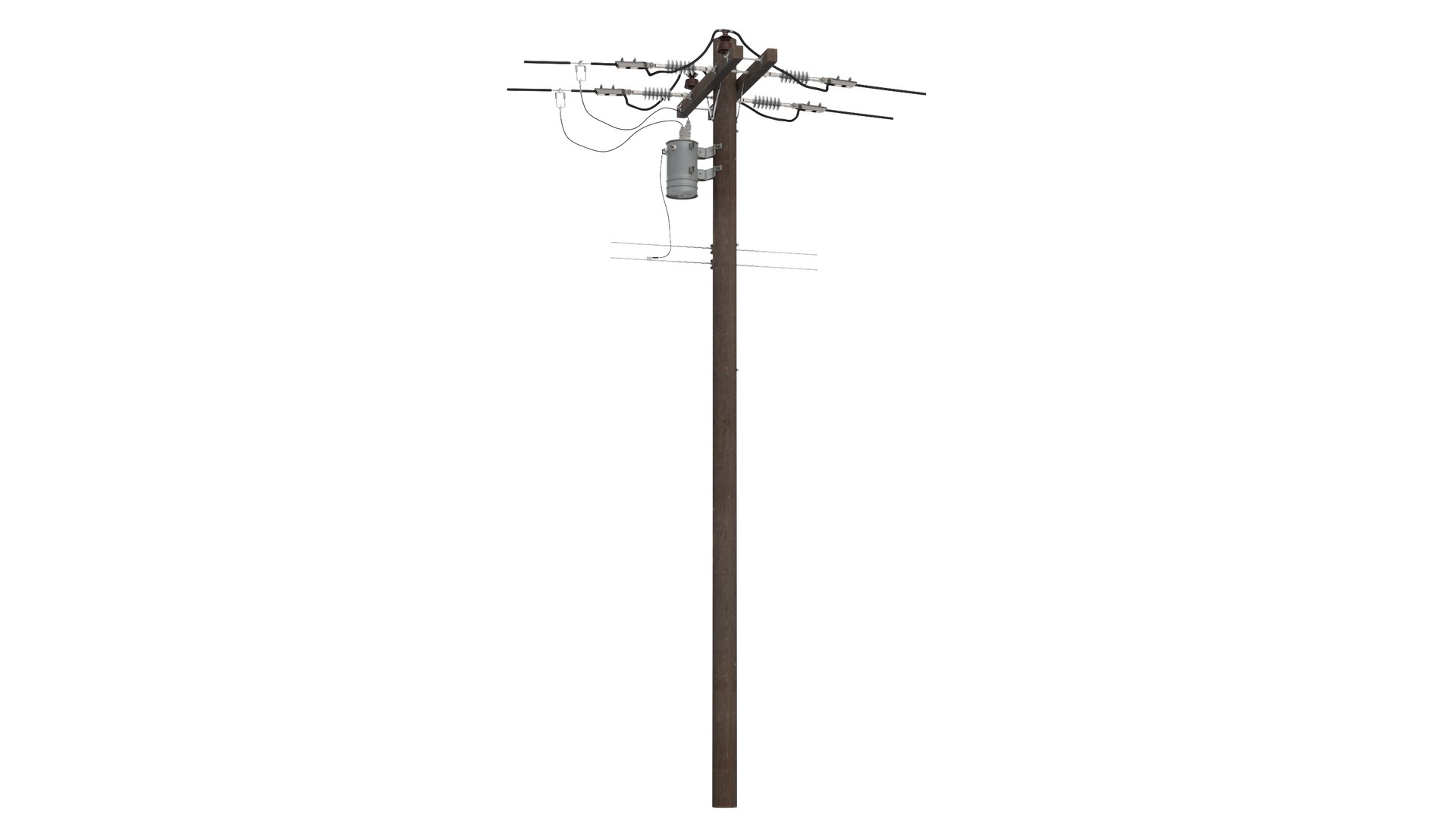 Utility Pole 3D Model - TurboSquid 2178844