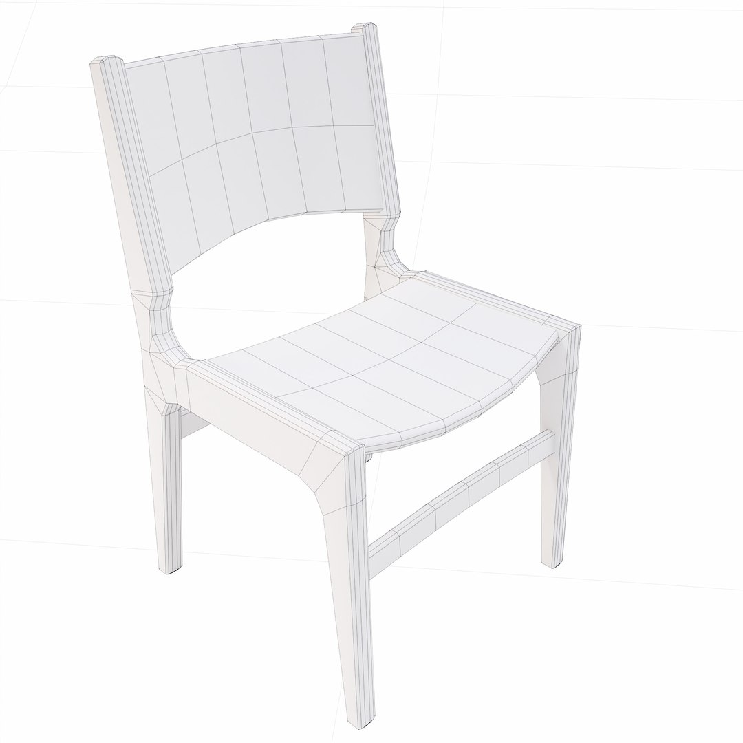 3D Model Wooden Teak Chair - TurboSquid 2413113