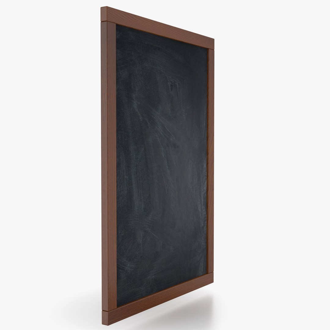 chalkboard chalk board 3d model